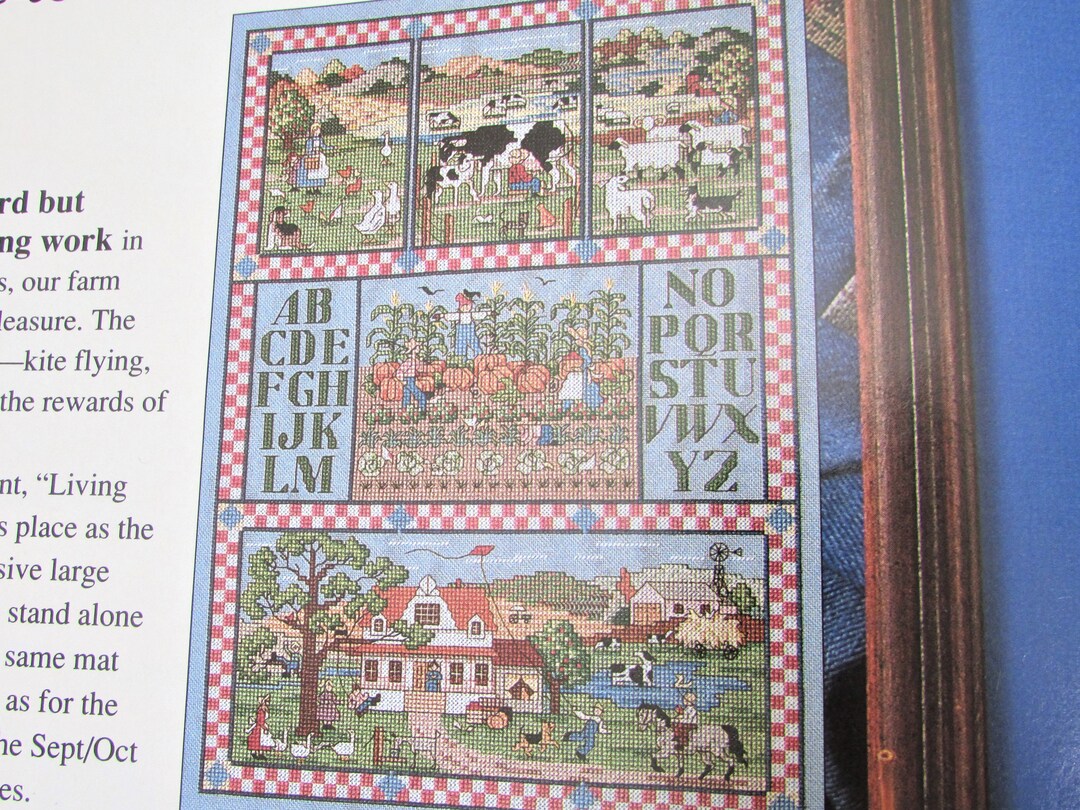Barn Farm Cross Stitch Sampler Pattern/ "homage to the Farm" Harvest ...