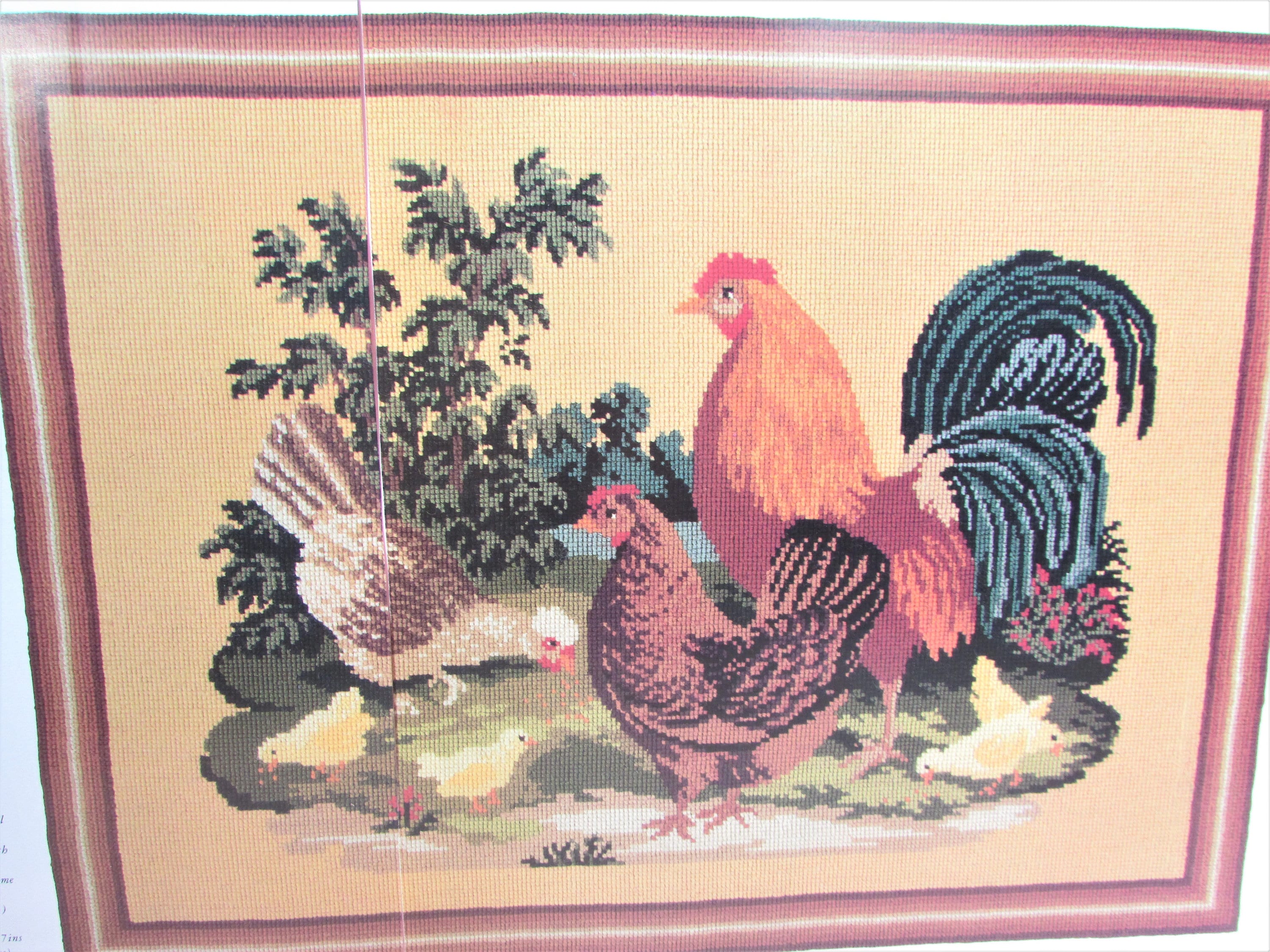Rooster & Hen Cross Stitch Pattern/ Realistic Farm Bird - Etsy