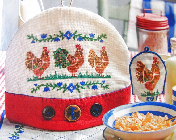 Chicken Hen Tea Cozy Cross Stitch Pattern/ Tea Cosy Counted - Etsy