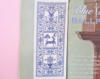 Delft Seashell Cross Stitch Pattern, Vintage Blue & White Pottery ...
