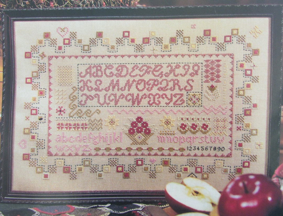 Dutch Darning Patchwork Cross Stitch Sampler Pattern/ Antique Style ...