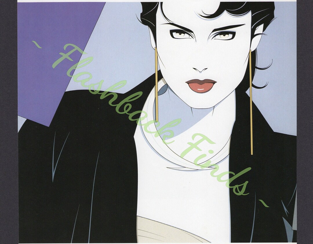 Michelle, Strong Woman Art Print, Poster by Patrick Nagel/ 1980's Sexy ...
