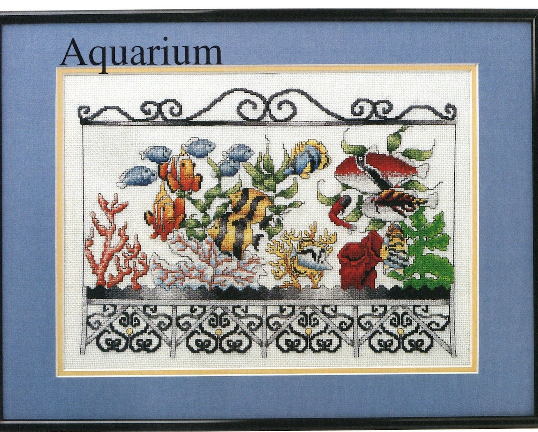 Aquarium Tropical Fish Cross Stitch Pattern Picture/ Fishing, Butterfly ...