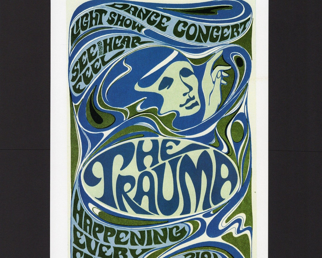 The Trauma Dance Concert Poster/ Handbill, Philadelphia Art Print From ...