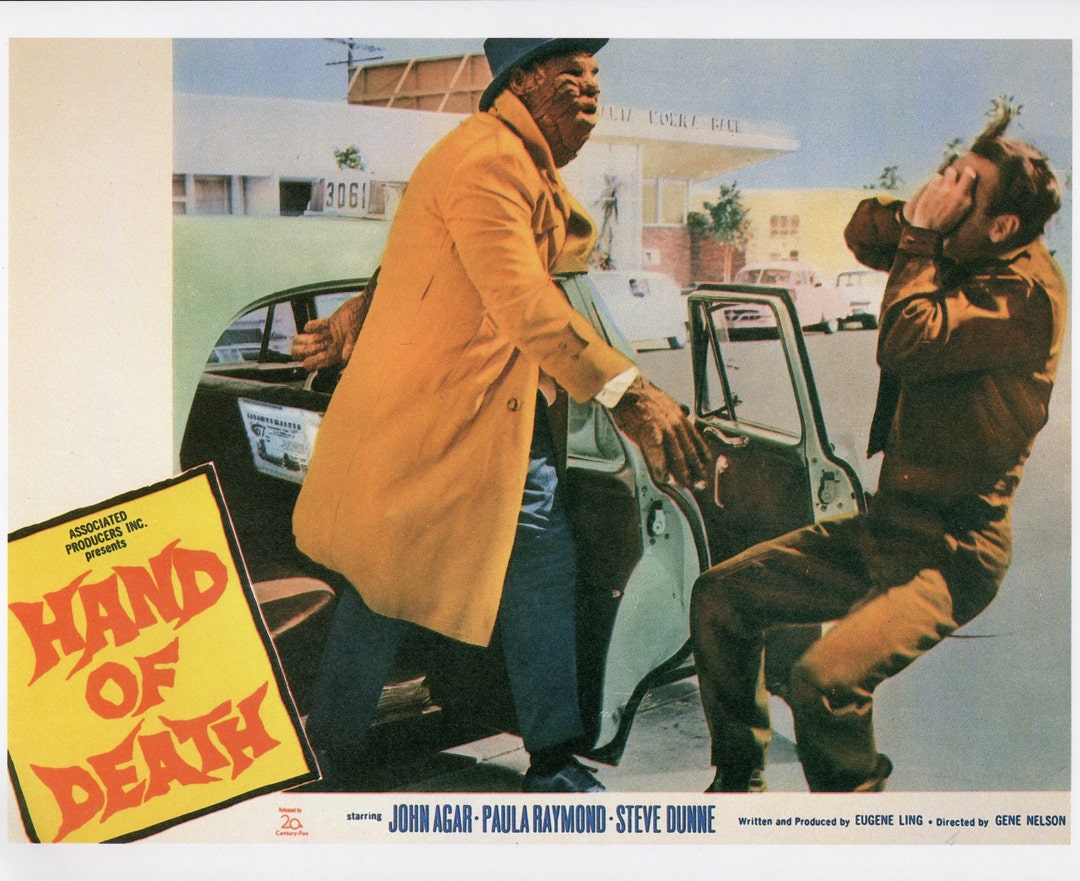 Hand of Death Sci Fi Horror Movie Poster/ Cheesy Science Fiction Film ...