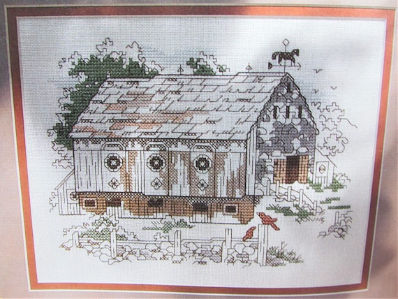 Farm Barn Scenes Cross Stitch Patterns Dimensions ~ Scenic Farm