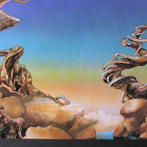 Yes Yesterdays Album Cover Art Print/ 1970s Watercolor Book Plate ...