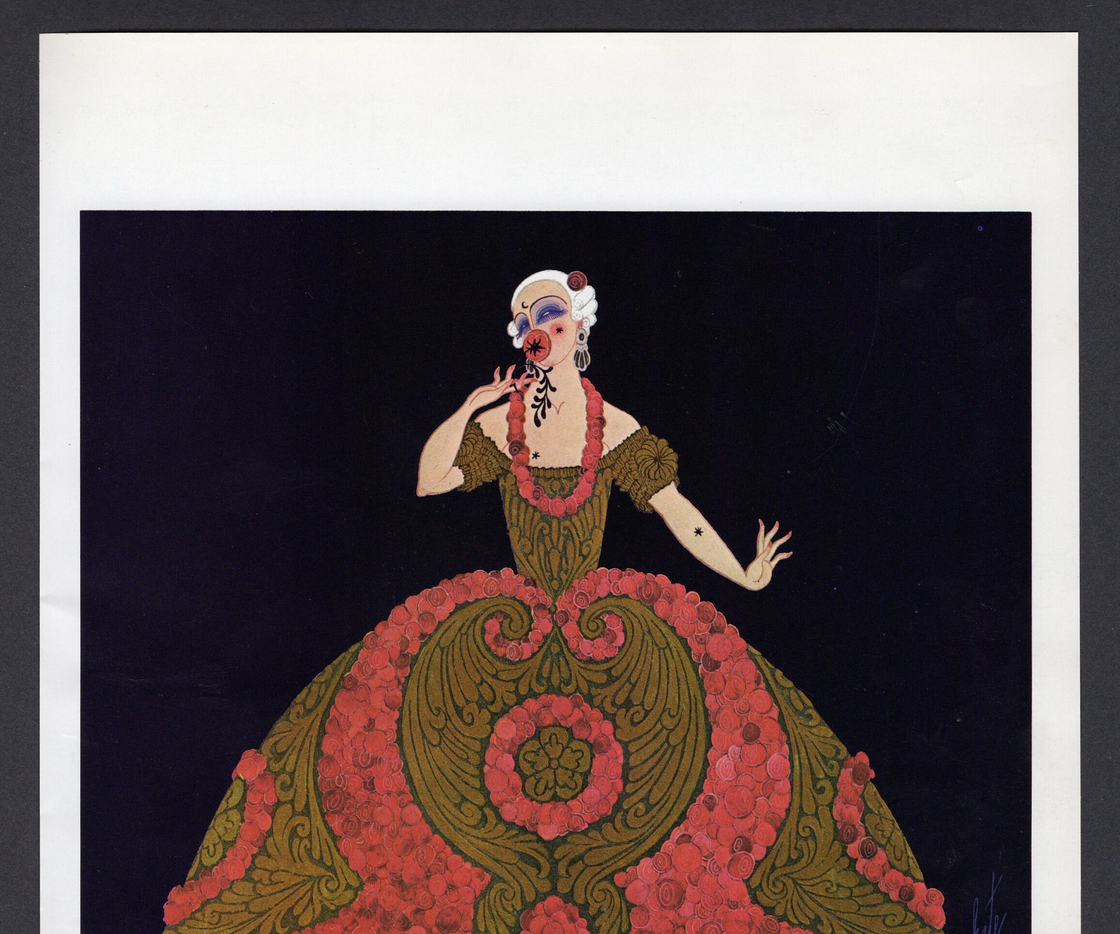 Erte Martha Opera Art Print/ Costume for Ganna Walska 1926, Chicago ...
