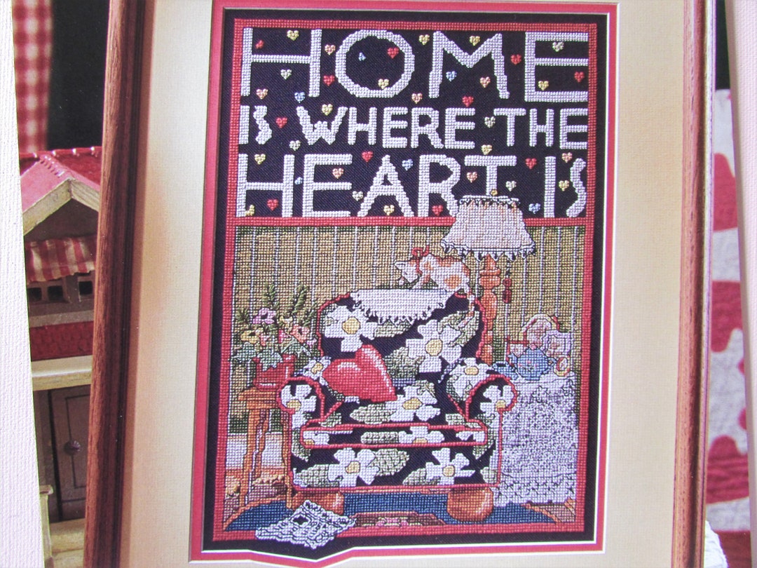 Welcome Home Cross Stitch Sampler Pattern/ "home is Where the Heart Is ...