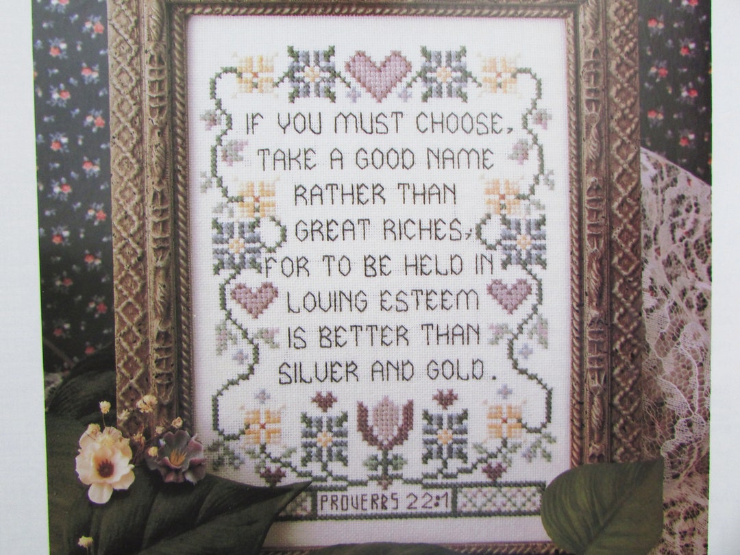 Christian Proverbs Cross Stitch Sampler Pattern/ "be Held in Loving ...