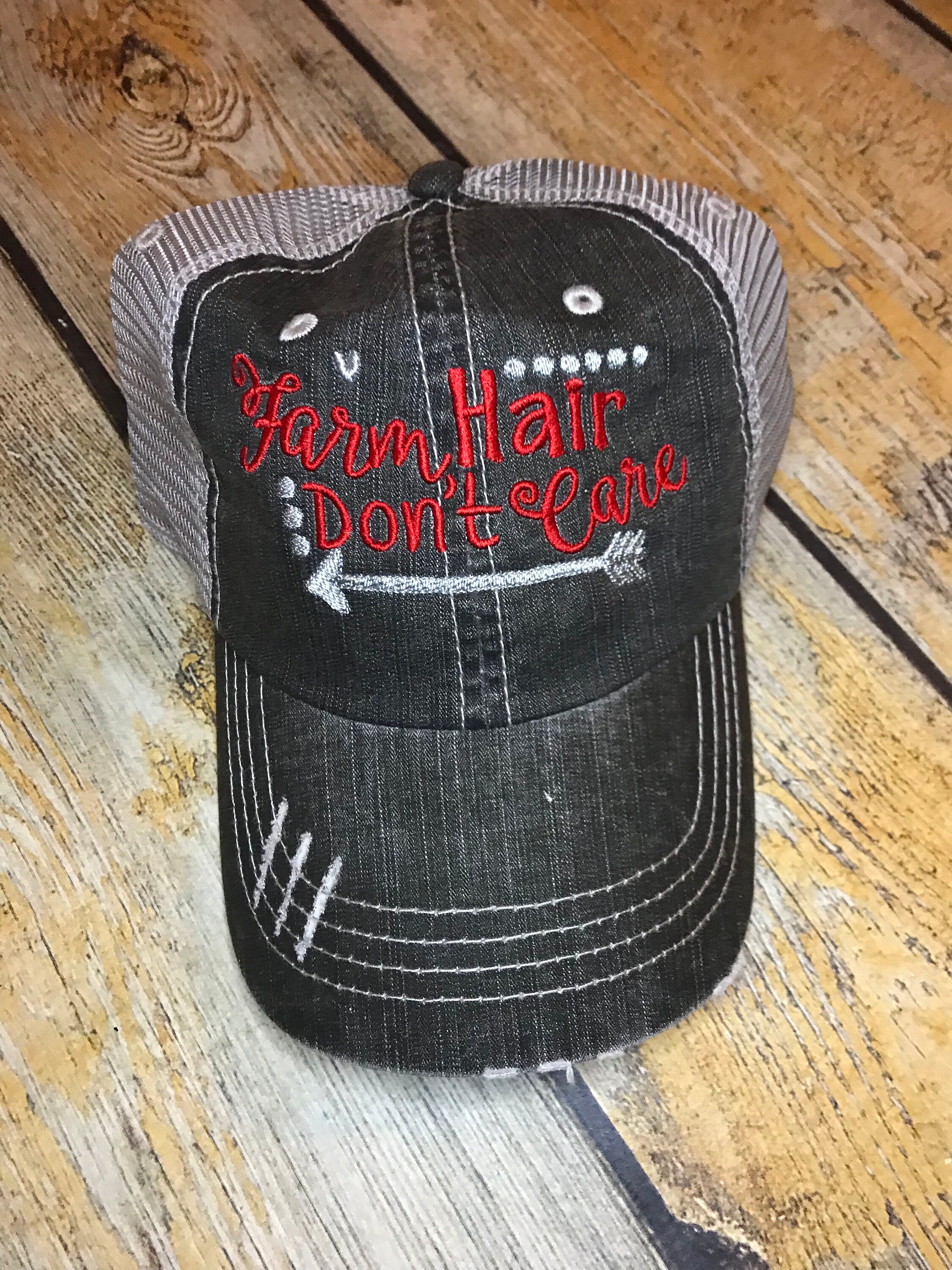 Barn Hair Don't Care Hats, Personalized Hats, Vacation Hat, Barn Hat ...