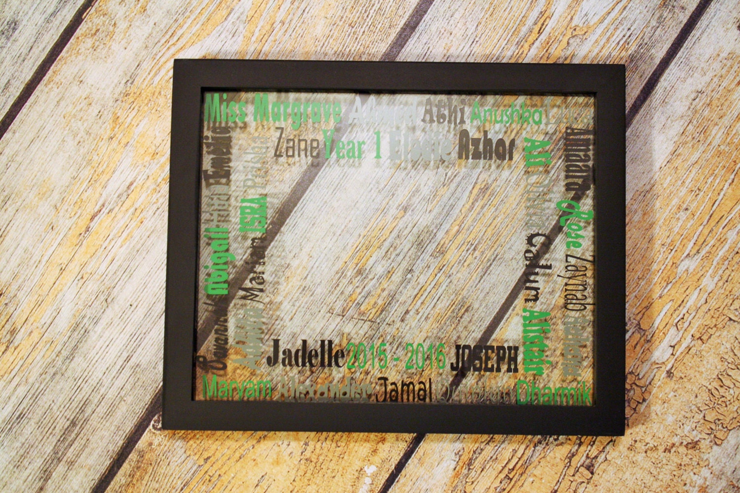 School Words Glass Floating Picture Frame-teacher Gift End of - Etsy