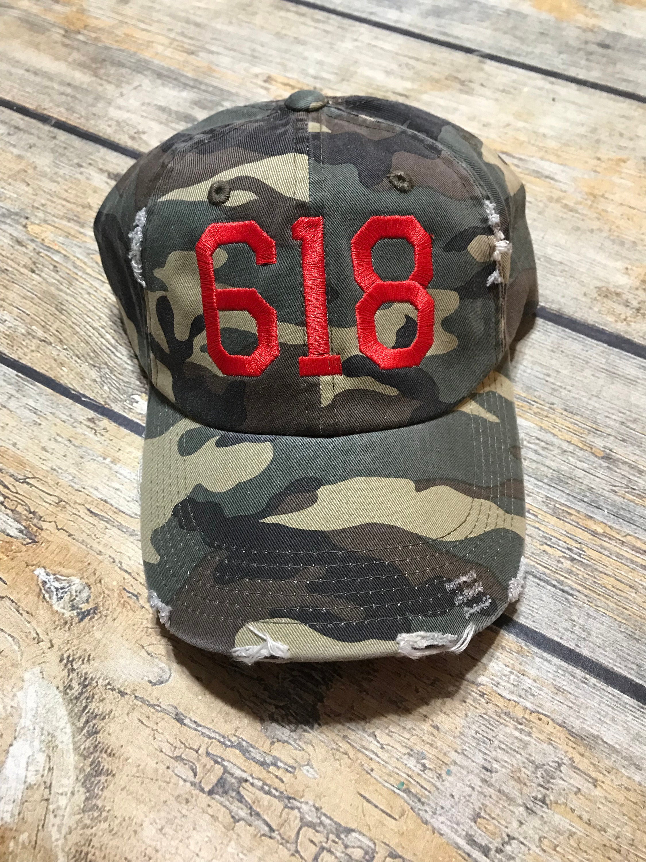 Design Your Own Camo Distressed Hat Custom Hat Gifts Under | Etsy