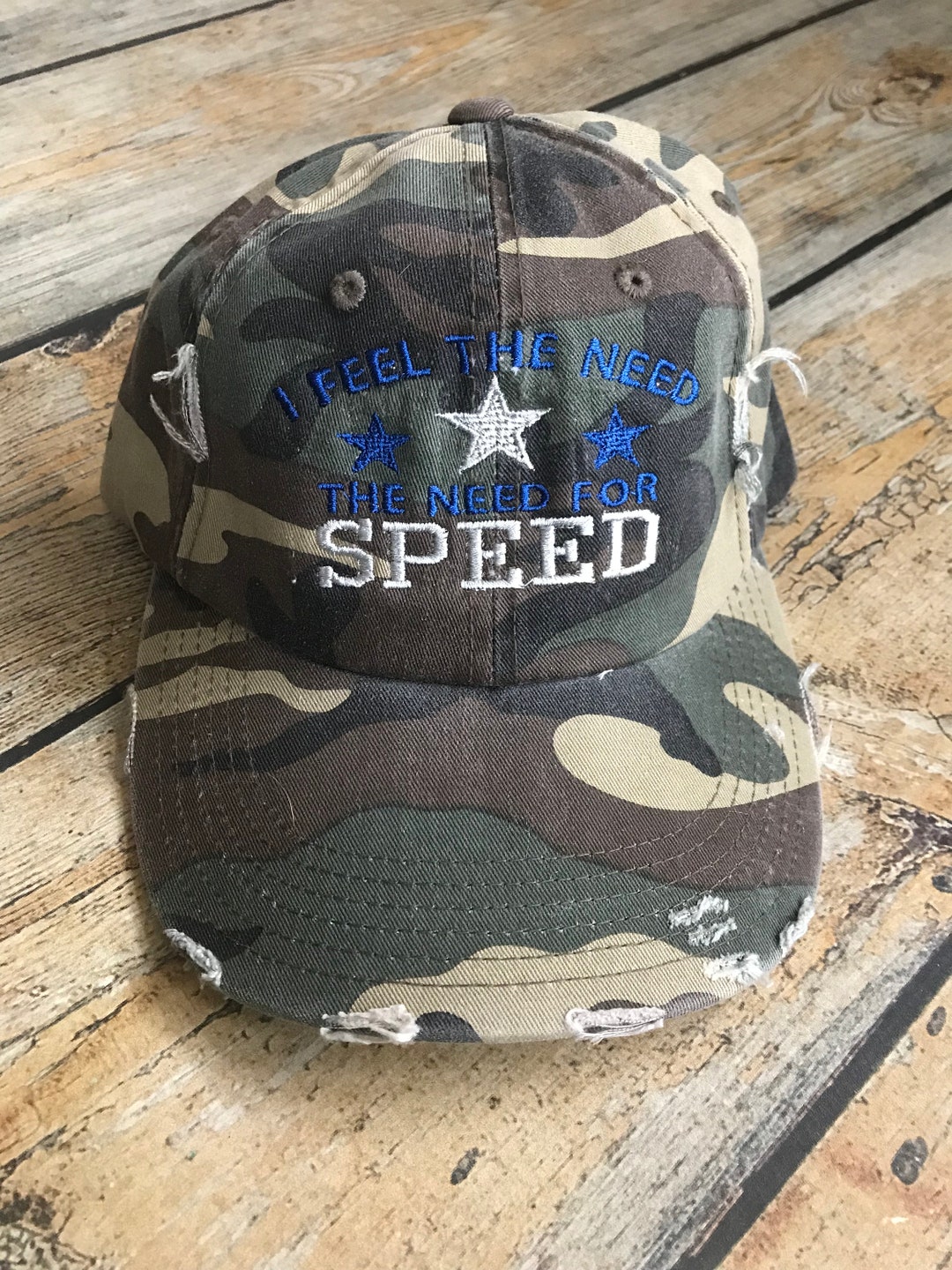 I Feel the Need for Speed Hat, Distressed Hat, Top Gun Hat, 80s Hat ...
