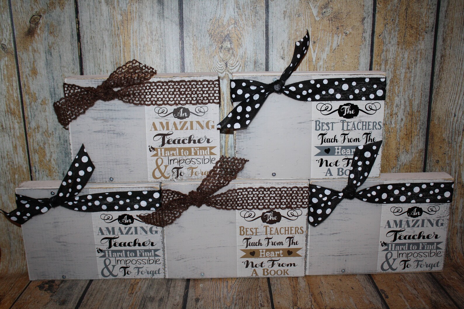 Teacher Custom Embellished Wood Block Picture Frame-thank You - Etsy