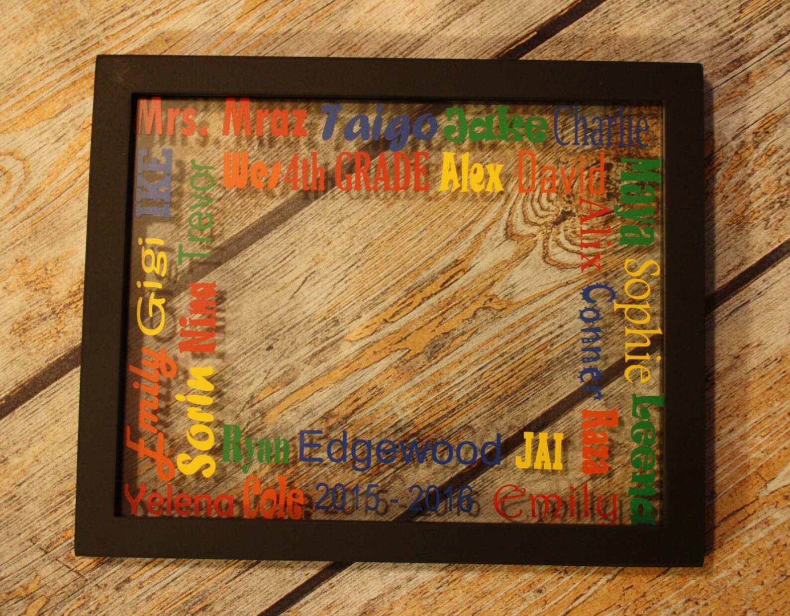 Dance Words Glass Floating Picture Frame-dance Team Gift | Etsy