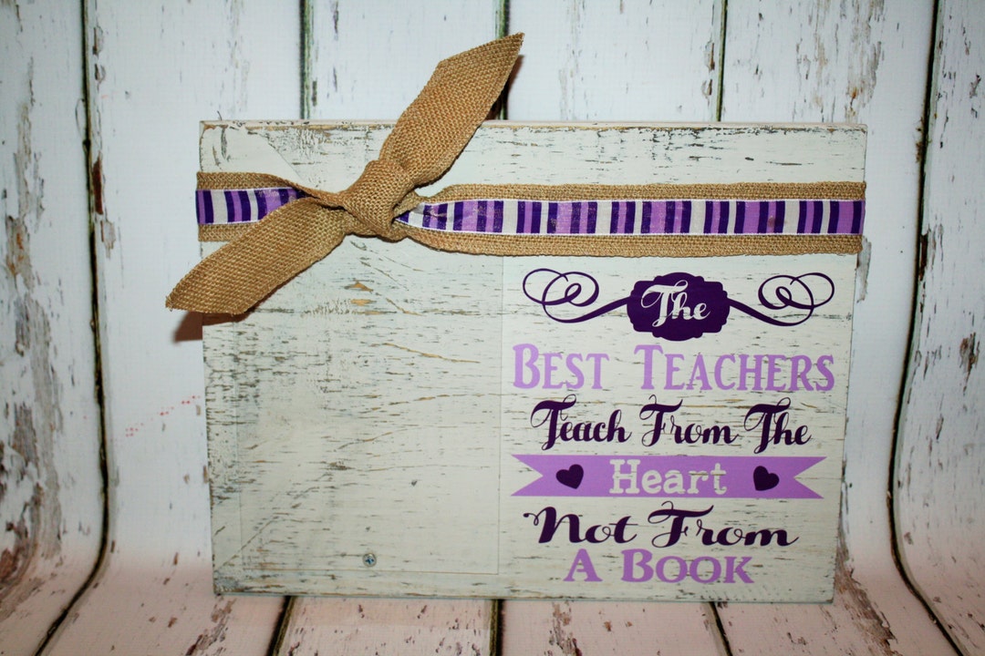 Teacher Custom Embellished Wood Block Picture Frame-thank You - Etsy