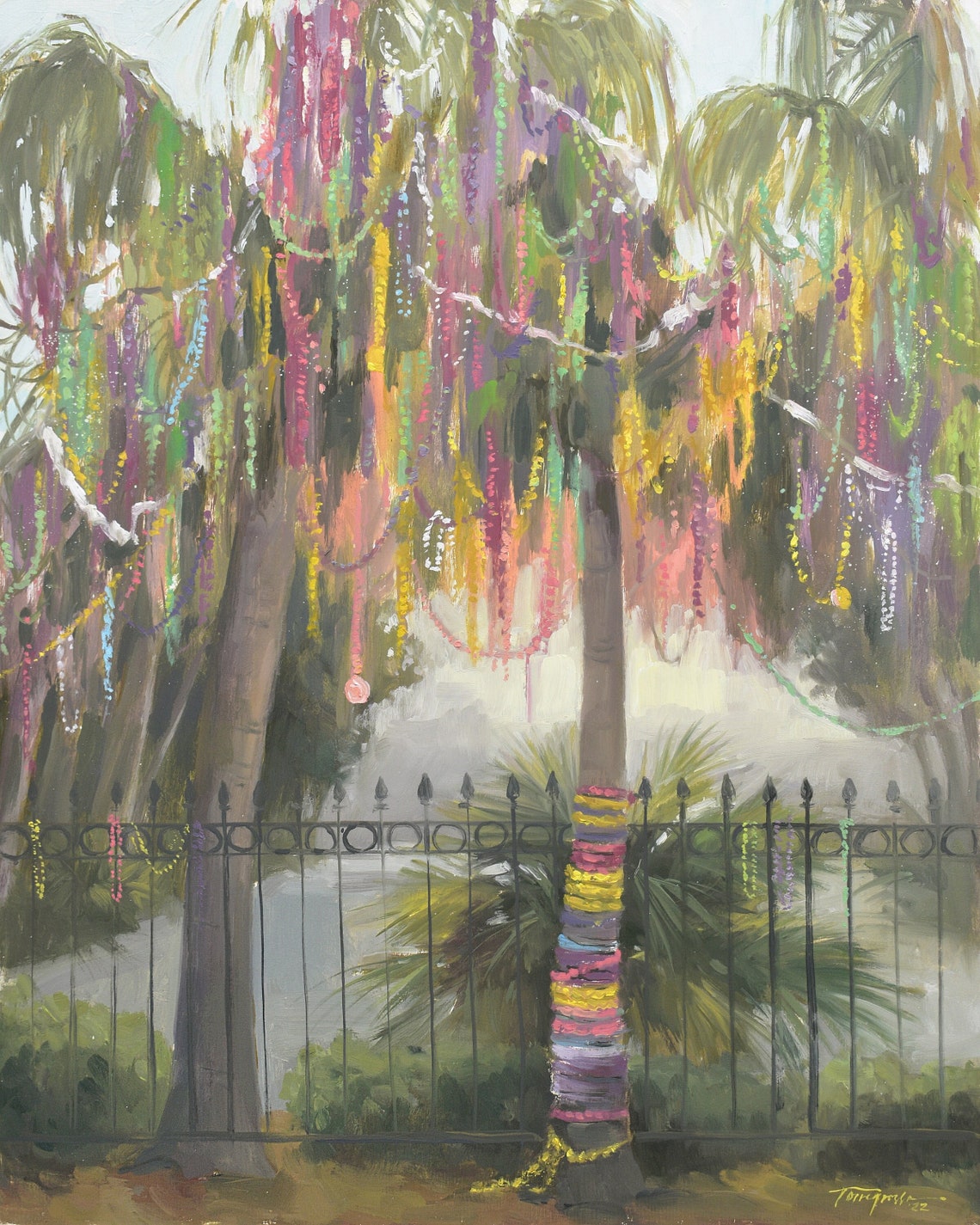 Mardi Gras Day Artwork, Hostess Gift, New Orleans Art, Southern Decor ...
