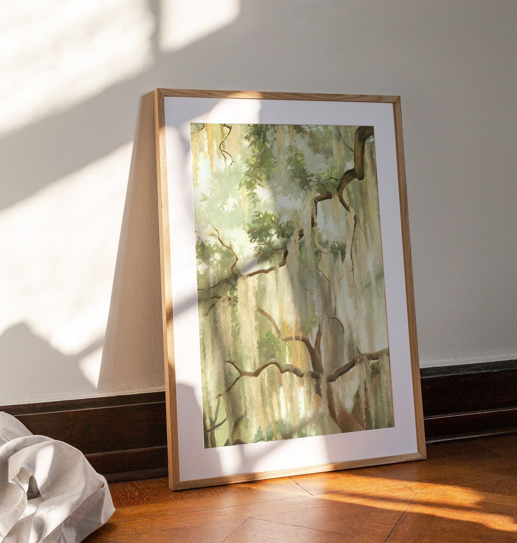 Live Oak Canopy Art, Spanish Moss, Louisiana Home Decor, Home Warming ...