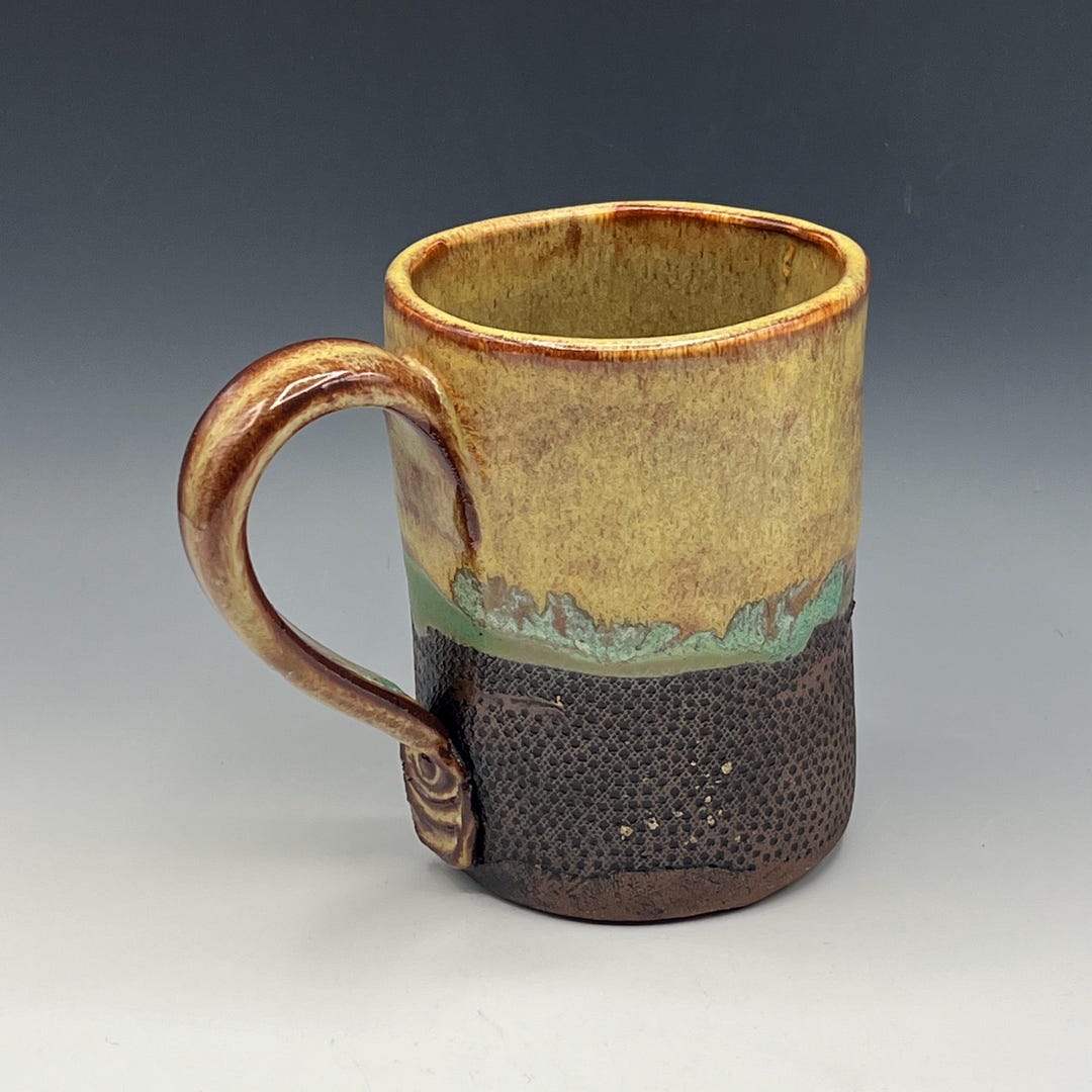 Hand-built Large Mug With Unique Design and Roomy Handle - Etsy