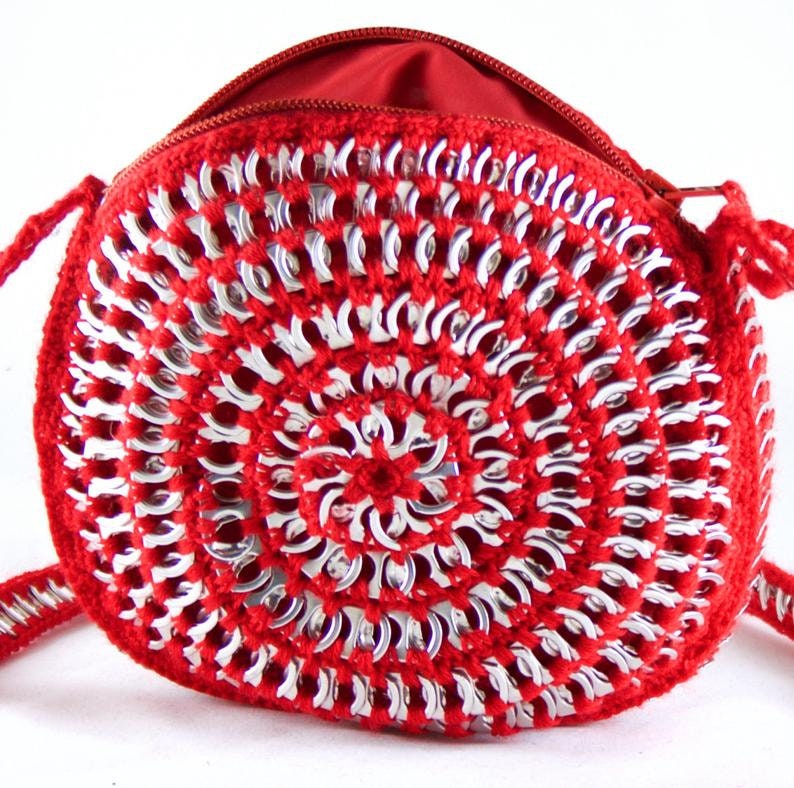 Soda Can Tabs Bag / Upcycled Purse / Pouch Made With Recycled | Etsy