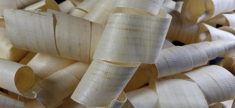 50 G. Wood Shavings Spiral, ART DIY, Wooden Curls With Dimensions 2 Cm ...