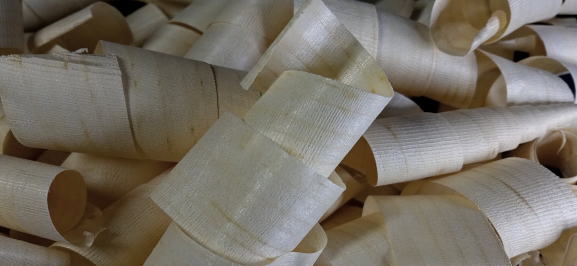 50 G. Wood Shavings Spiral, ART DIY, Wooden Curls With Dimensions 2 Cm ...