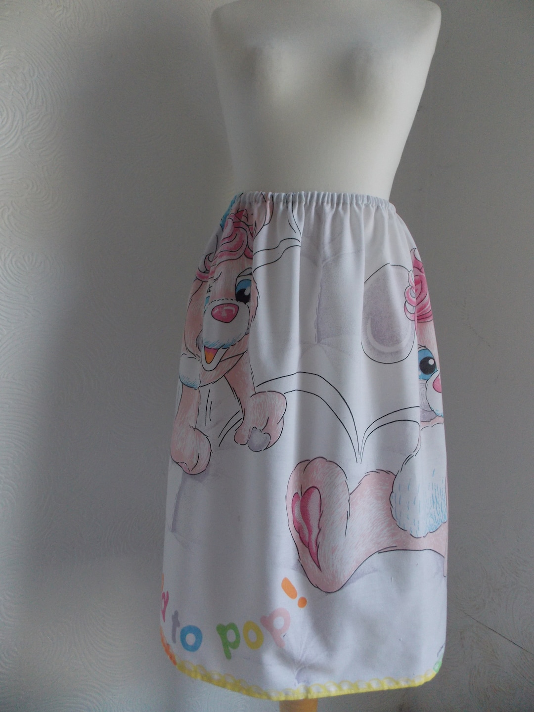 Popples Skirt Handmade From Vintage Upcycled Fabric One Size - Etsy