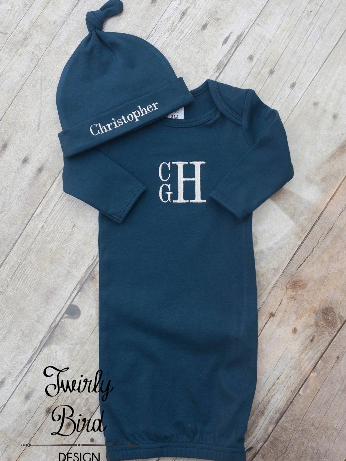 Navy Blue Boys Baby Gown - Etsy