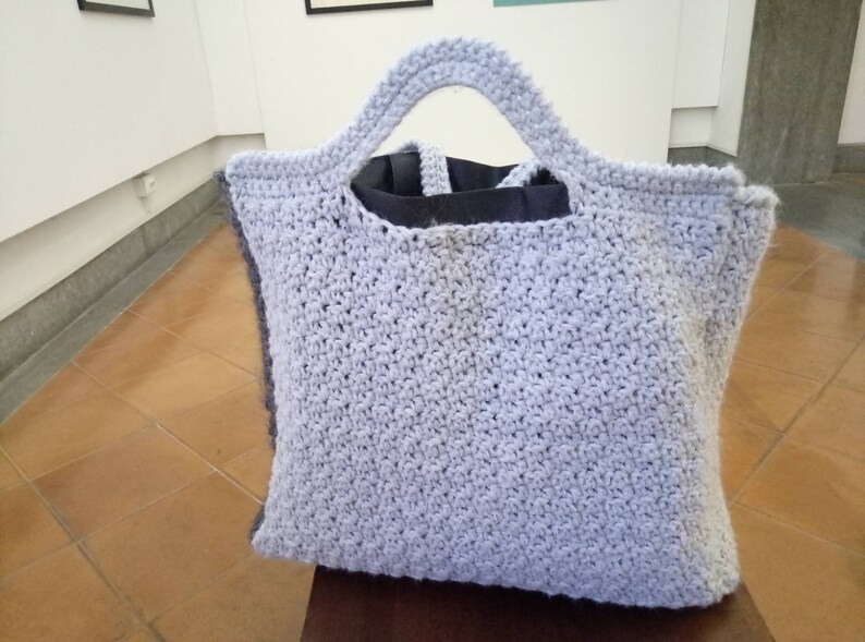 PATTERN: Gray Tote Bag, Wool Handbag, Tote Bag, Gray Wool Tote Bag - Etsy