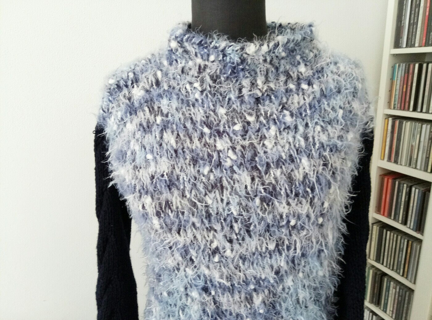 Pattern;bouclé Multicolored Jersey, Bouclé Knitted Sweater ...