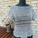 PATTERN Summer Top, Cotton Summer Top, Silver Top, Knitted Top - Etsy