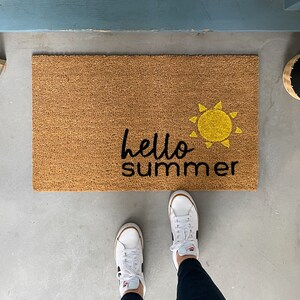 Sun Doormat, Summer Doormat Outdoor, Good Day Sunshine, Summer Porch ...