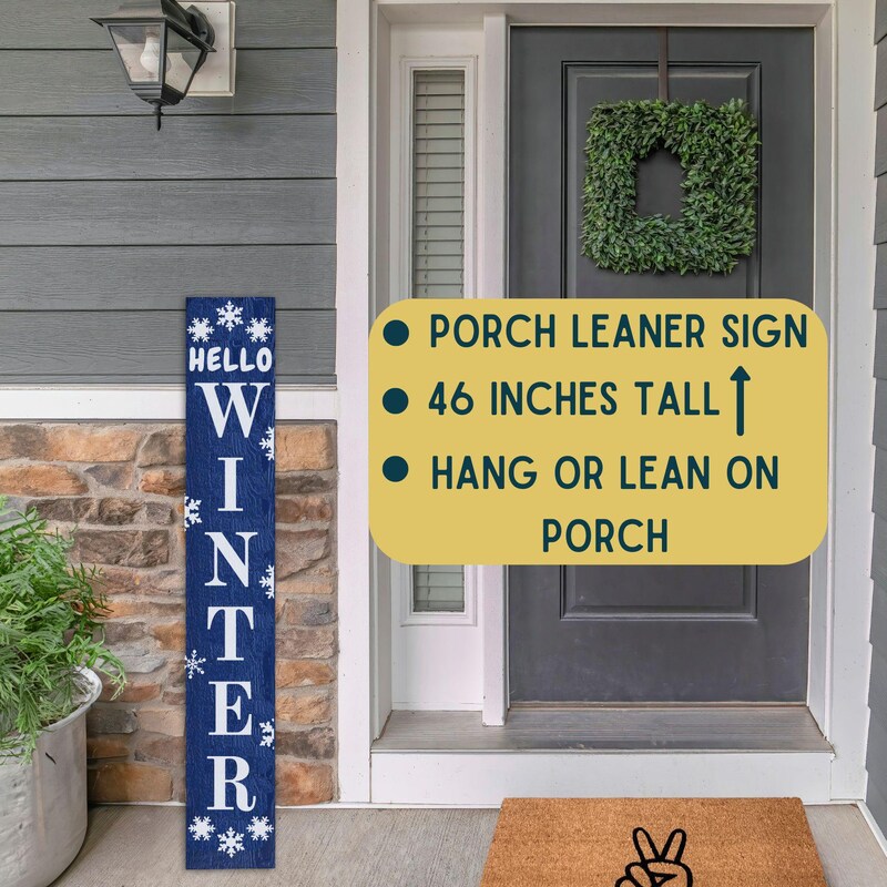 Winter Porch Sign - Etsy