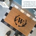 Antler Doormat, Custom Welcome Mat, Personalized Doormat, Monogram ...