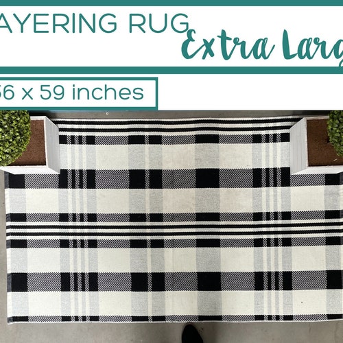 Buffalo Check Rug Doormat Layering Rug Buffalo Plaid Rug - Etsy