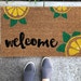 Lemon Doormat, Lemon Decor, Spring Doormat Outdoor, Summer Doormat ...