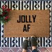 JOLLY AF, Christmas Doormat, Winter Doormat, Funny Christmas Door Mat ...
