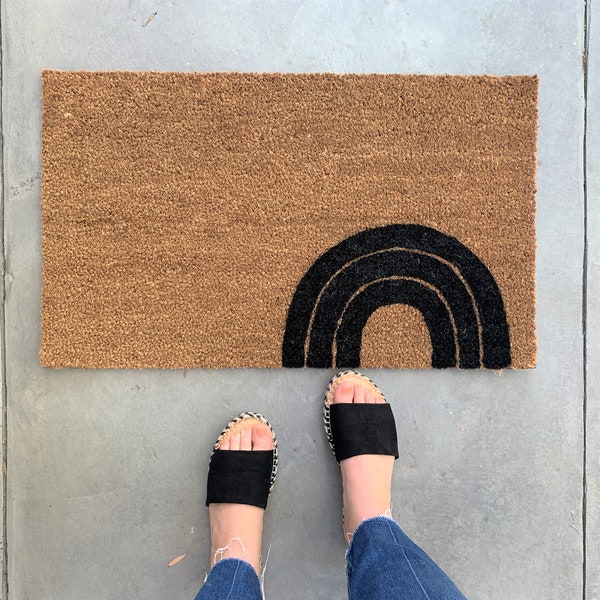 Rainbow Doormat - Etsy