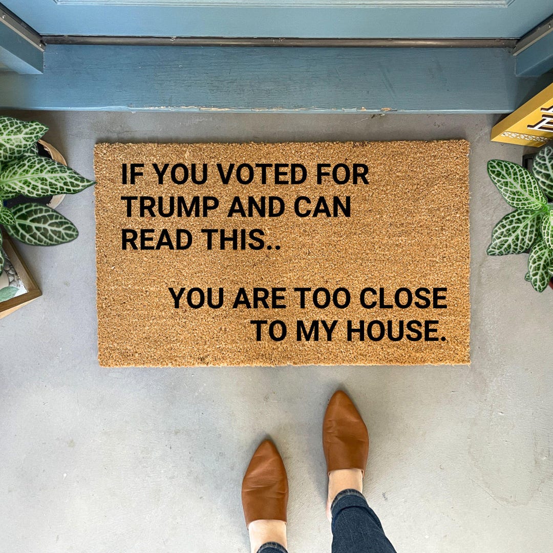 Anti Trump Door Mat, Subtle FDT, Resist Sign, Anti Trump Welcome Mat ...