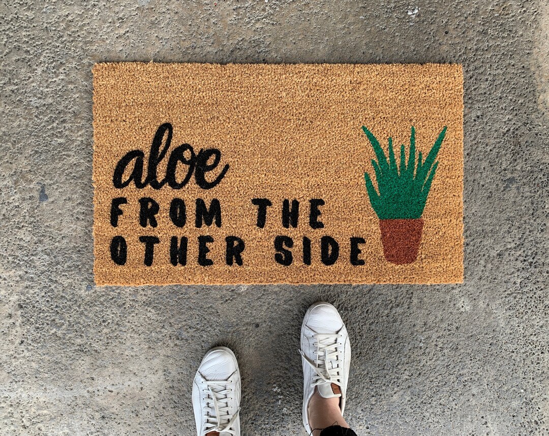 Cactus Doormat, Plant Doormat, Plant Lover Gift, Outdoor Welcome Mat ...
