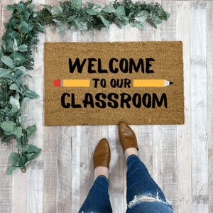 Classroom Doormat, Classroom Decor Elementary, Teacher Doormat for ...