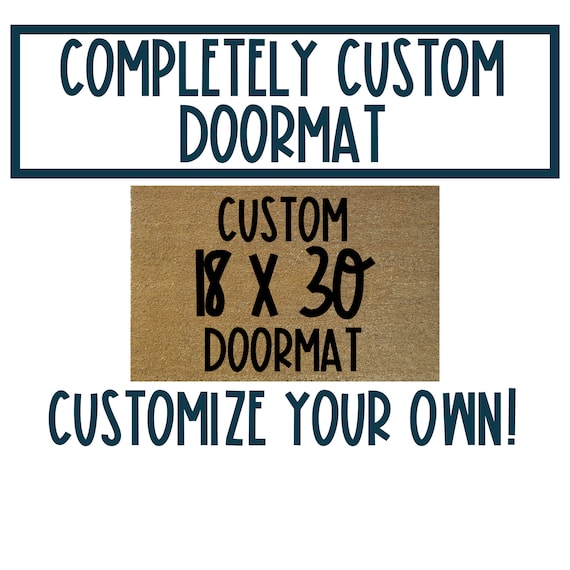 Custom Doormat Personalized Door Mat Monogram Welcome Mat - Etsy