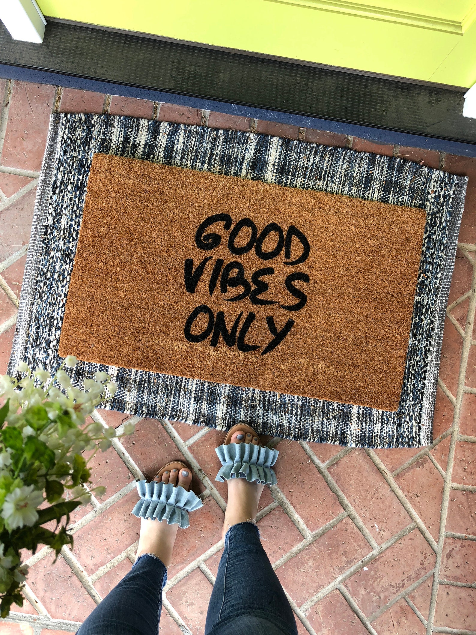 Good Vibes Only Doormat Funny Doormat Doormat Cute Front | Etsy
