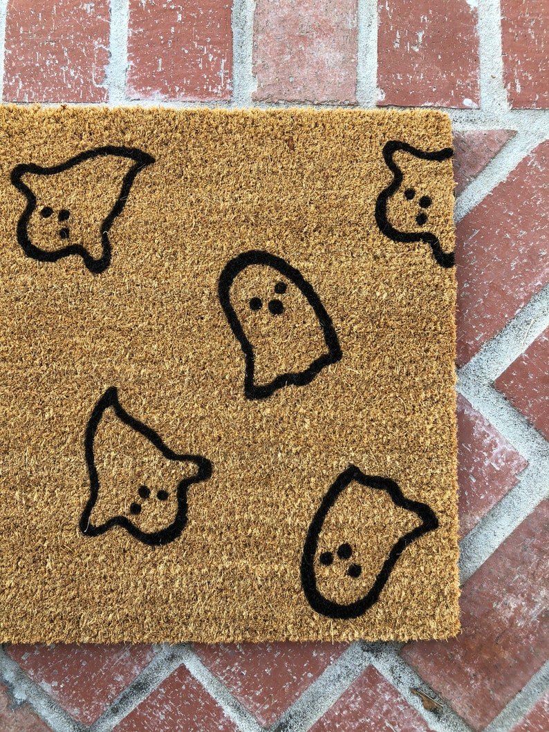 Halloween Doormat Ghost Welcome Mat Thanksgiving Doormat - Etsy