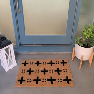 Boho Door Mat, Modern Welcome Mat, Summer Doormat, Boho Porch Decor ...