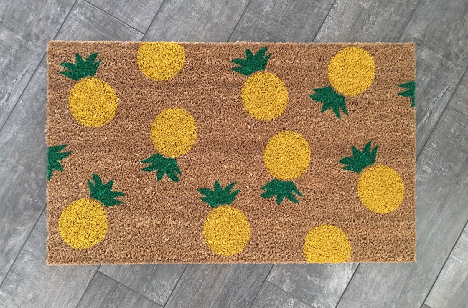 Pineapple Doormat, Summer Doormat, Pineapple Decor, Cute Doormat, Coir ...