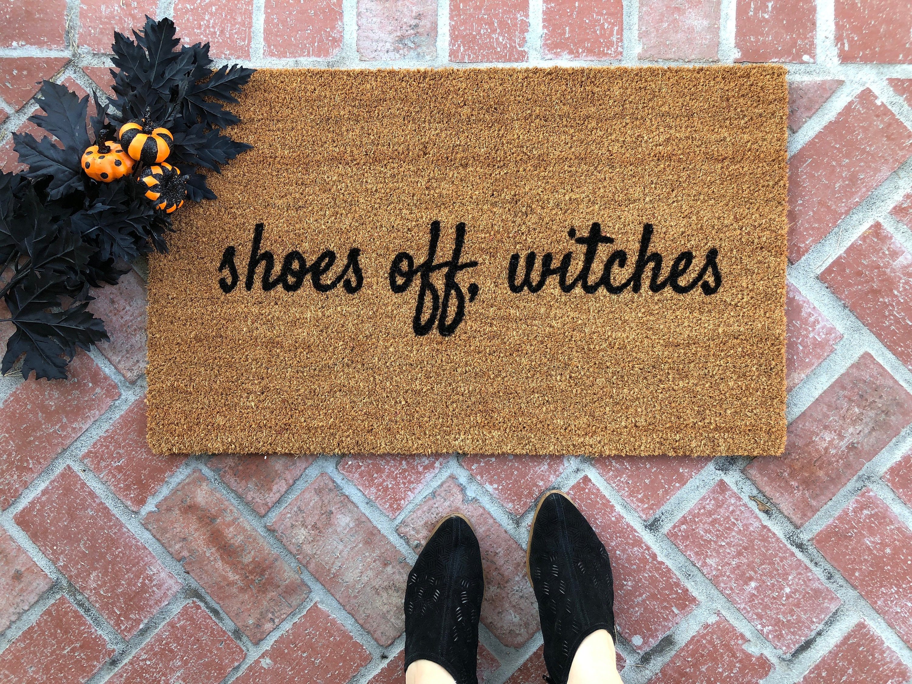 Rugs Home & Living Shoes off Witches Welcome Door Mat etna.com.pe