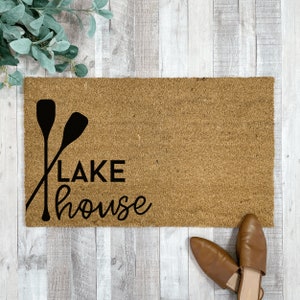 Lake House Doormat, Lake House Decor Paddle, Summer Welcome Mats, Front ...
