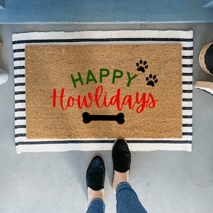 Dog Doormat, Christmas Doormat, Gift for Dog Mom, Doormats Funny ...